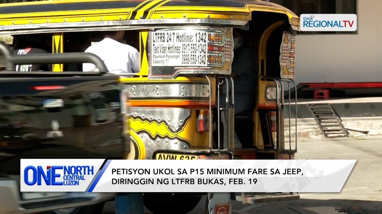 One North Central Luzon: Petisyon ukol sa P15 minimum fare sa jeep ...