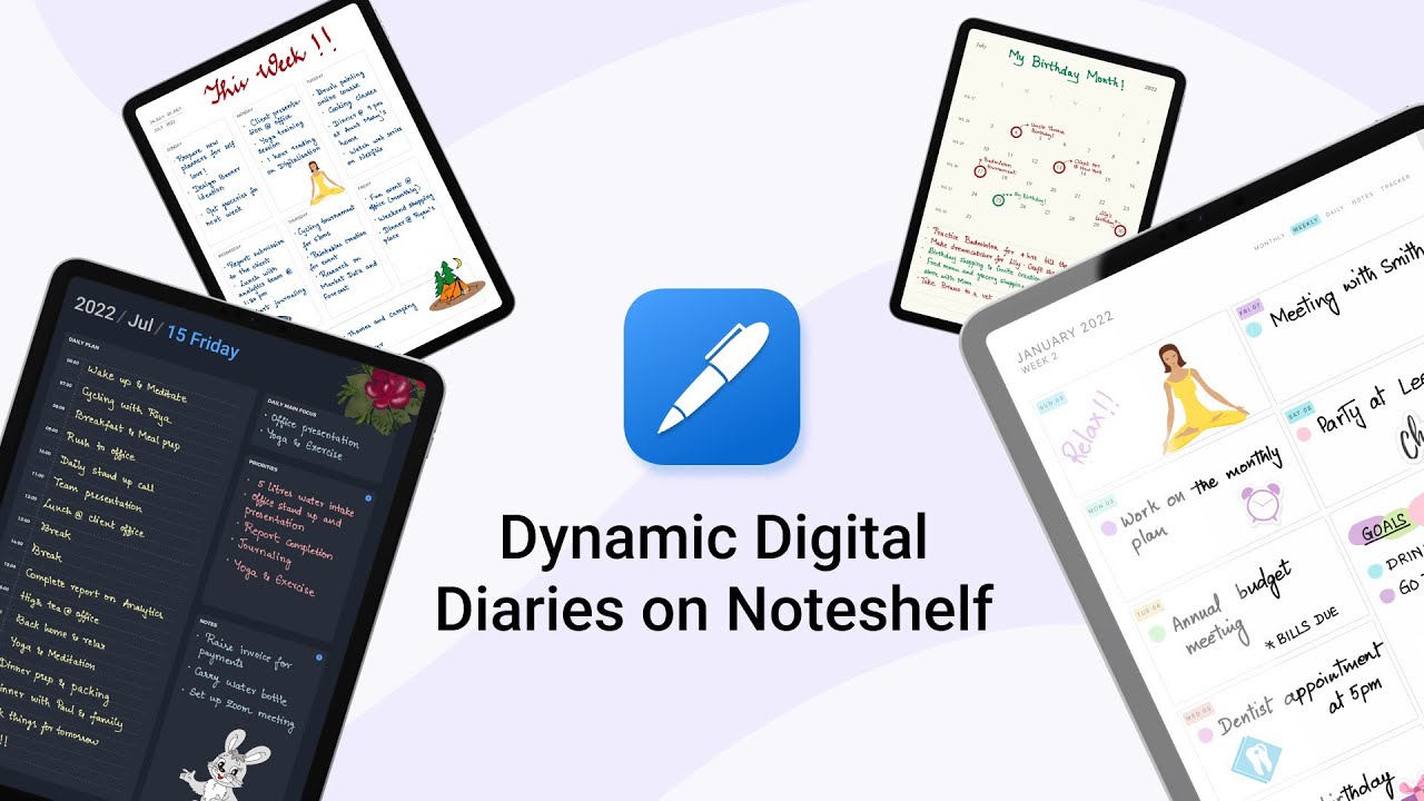 Dynamic Digital Diaries on Noteshelf | Note-taking on iPad | Noteshelf ...