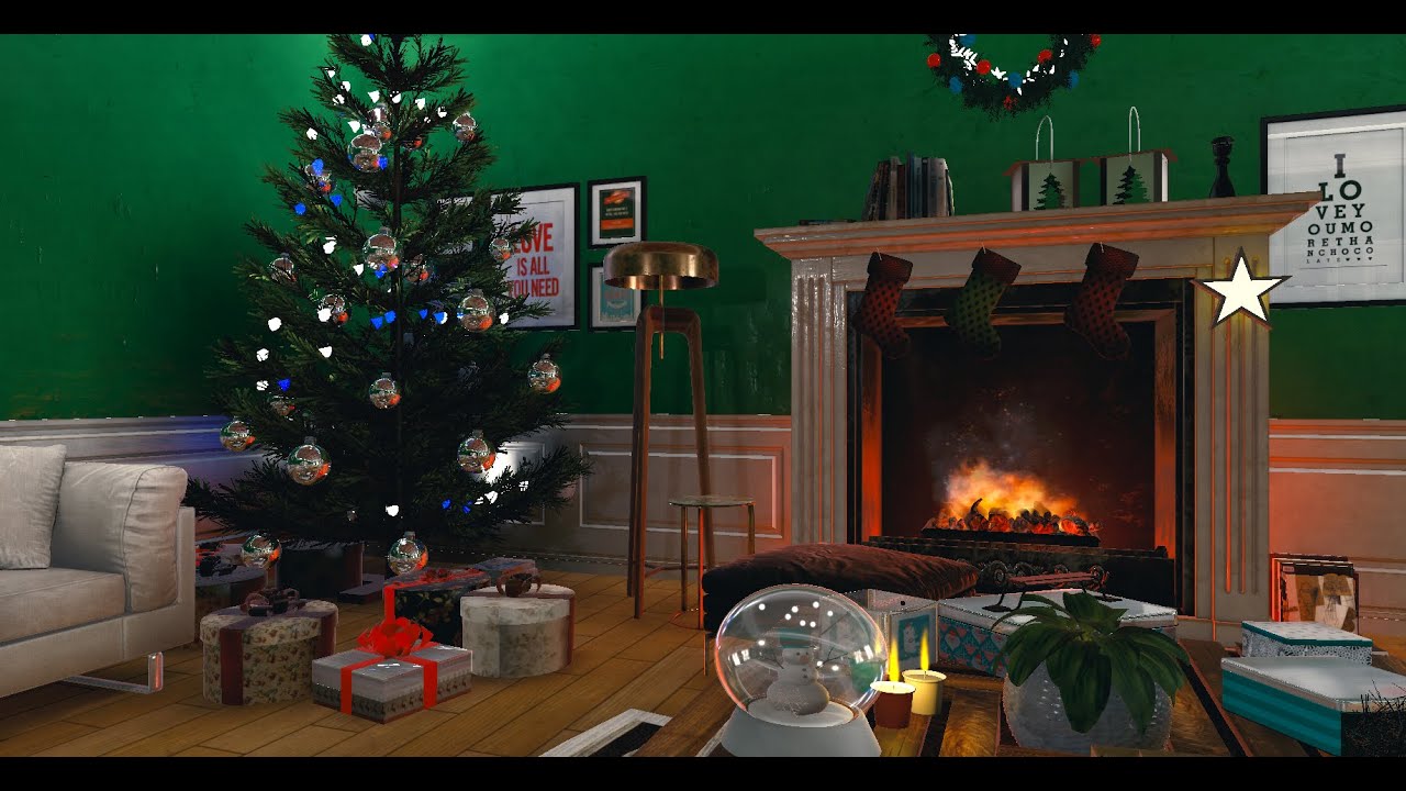 Relaxing Virtual Reality Christmas 360 Experience - YouTube