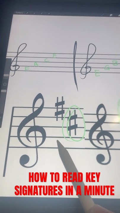 It only takes a minute to learn how to read key signatures! #piano # ...