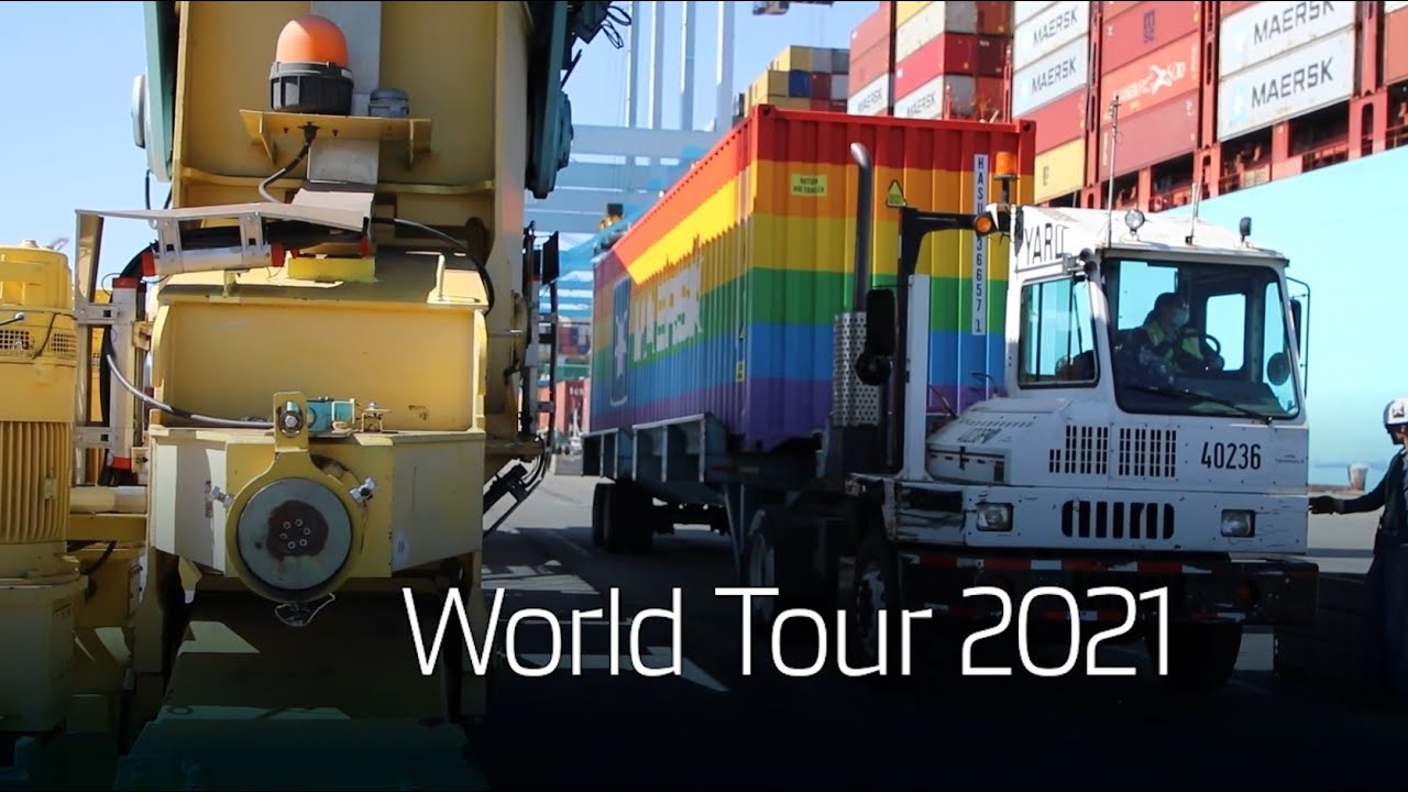 Maersk Rainbow Container Tour 2021 - YouTube