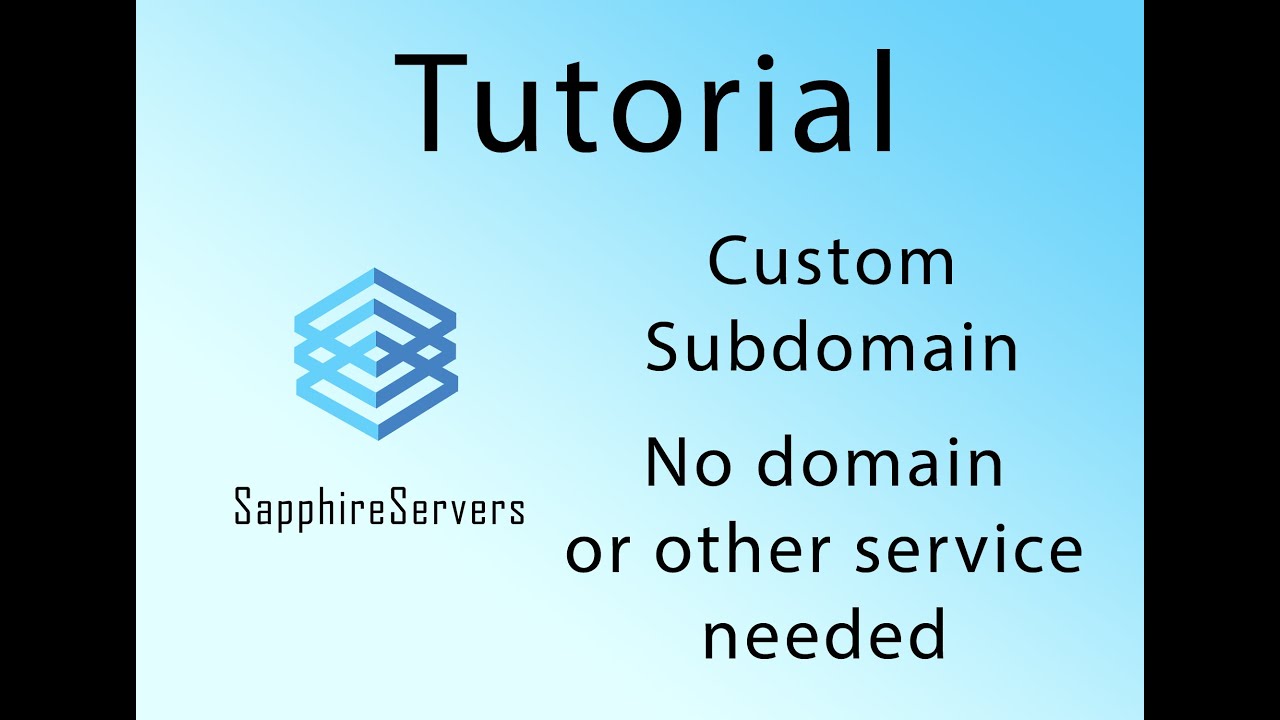 How To Create Custom Subdomain Without A Domain Tutorial 1 Youtube 0634