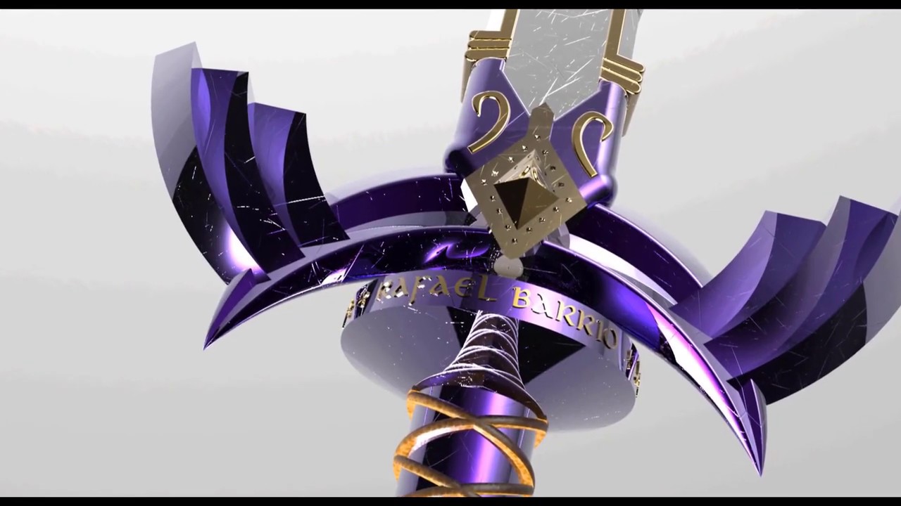 The Legend Of Zelda Master Sword In SolidWorks - YouTube