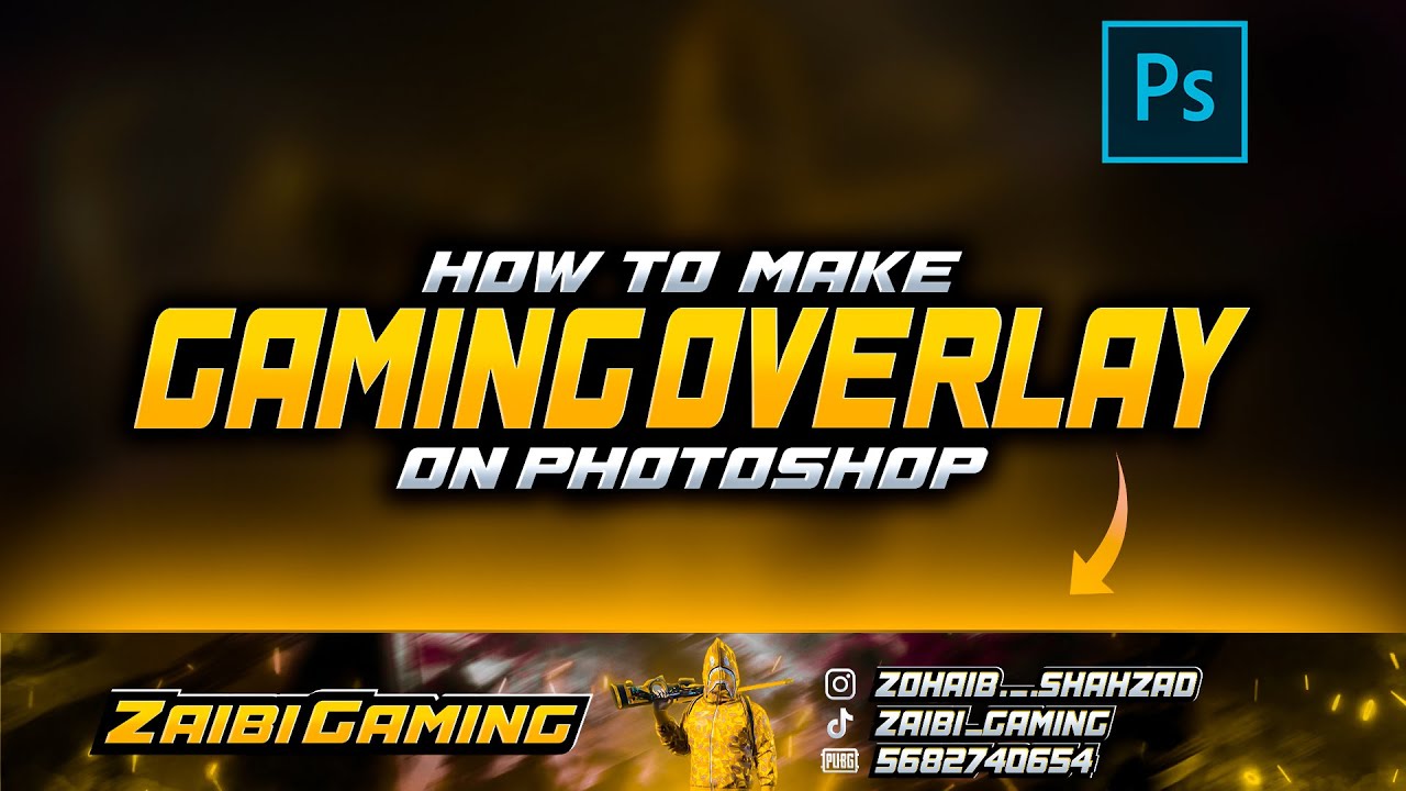 Pubg Mobile Overlay Design 🔥👌 On Photoshop | Speed Art | Adobe ...