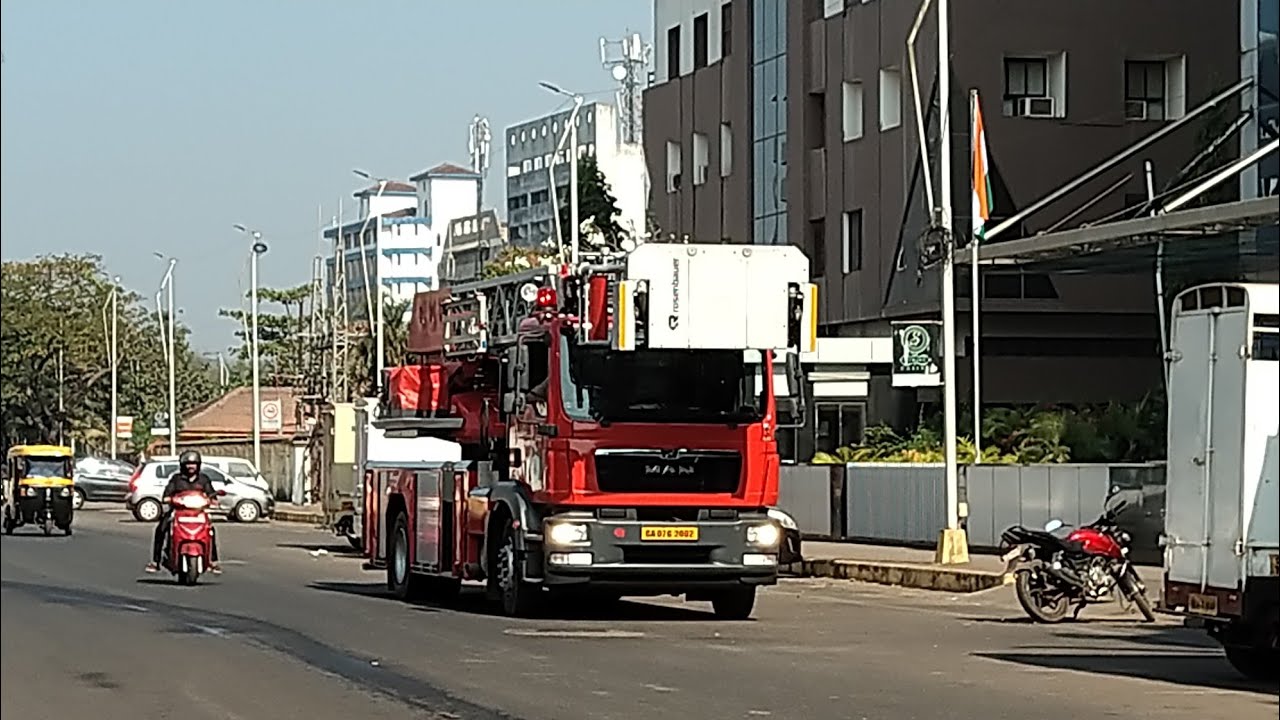 MAN fire truck of Goa Fire force - YouTube