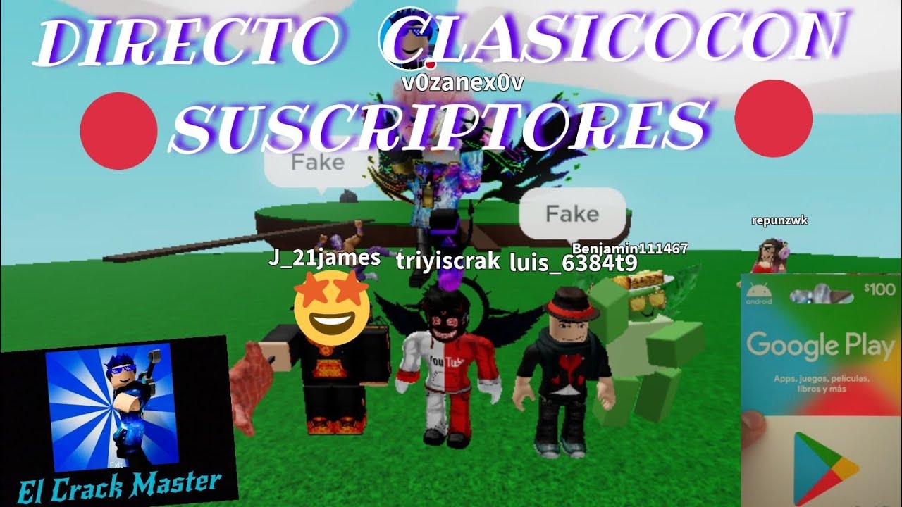 🔴Director Jugando Roblox Con Suscritores 🌀 - YouTube