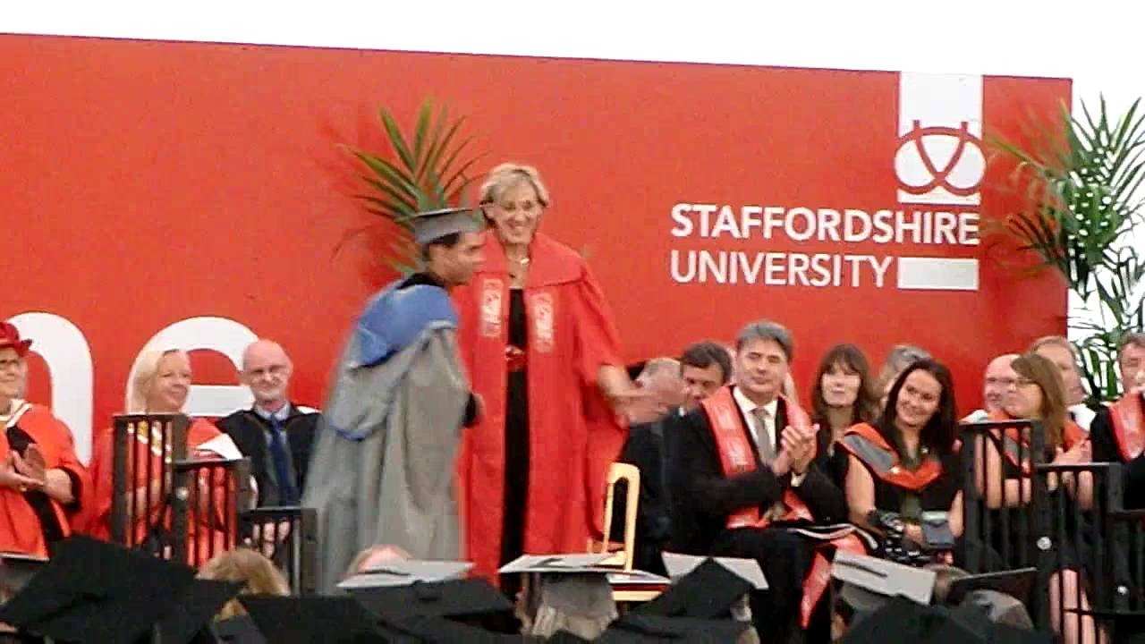 Shubham Katakwar Graduation Ceremony Staffordshire University.AVI - YouTube