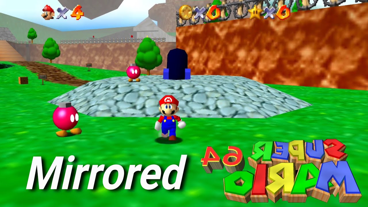 Super Mario 64 Mirrored WideScreen Bob-Omb Battlefield (Gameplay ...