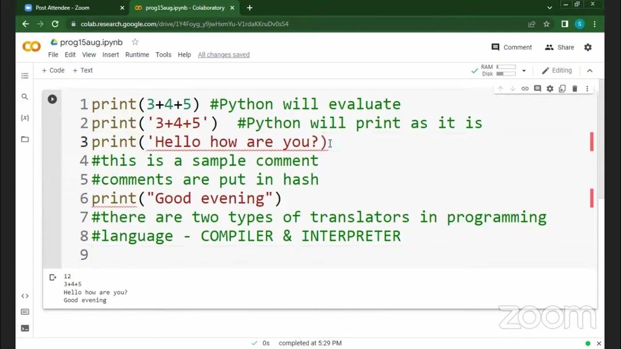 Python Tutorial DAY 1 - Beginners guide - YouTube
