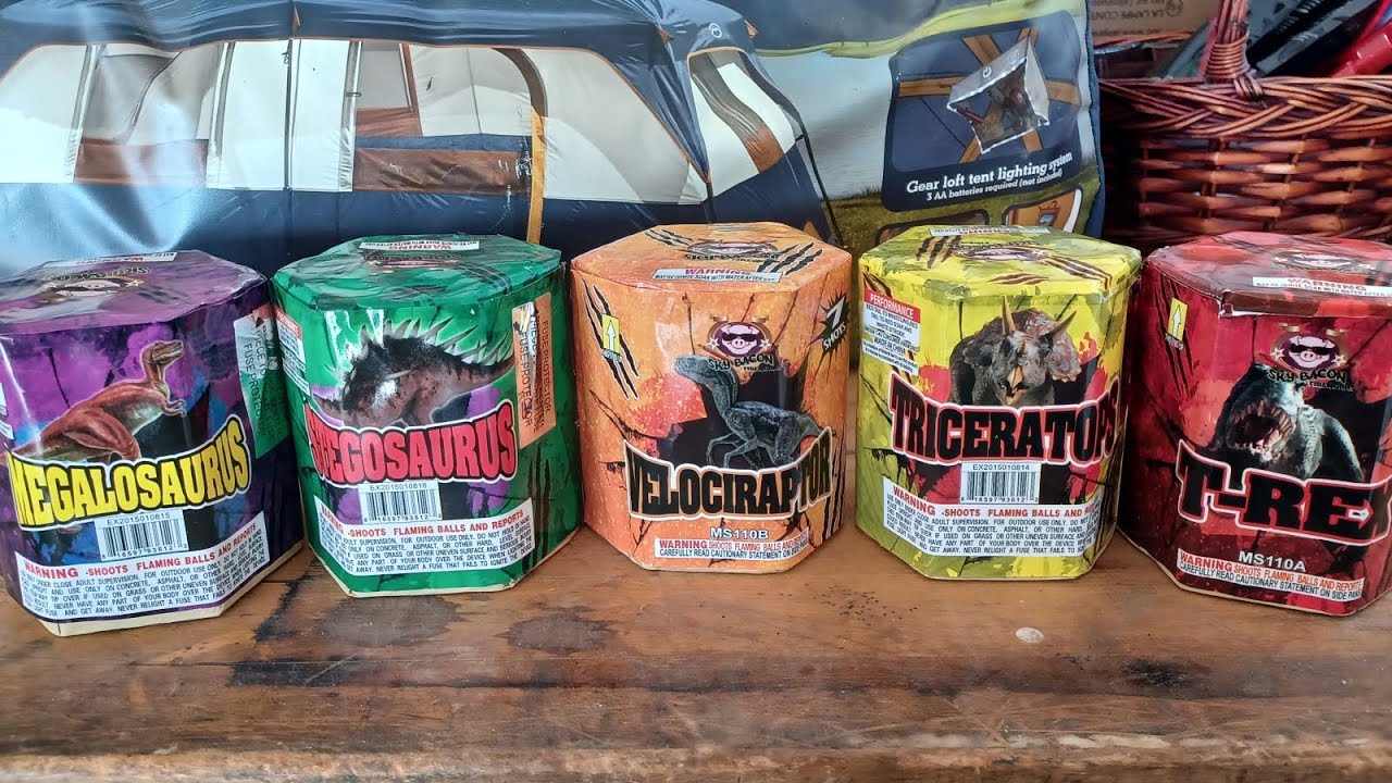 Dinosaur Fireworks! 🎆🎇 🦕🦖 - YouTube