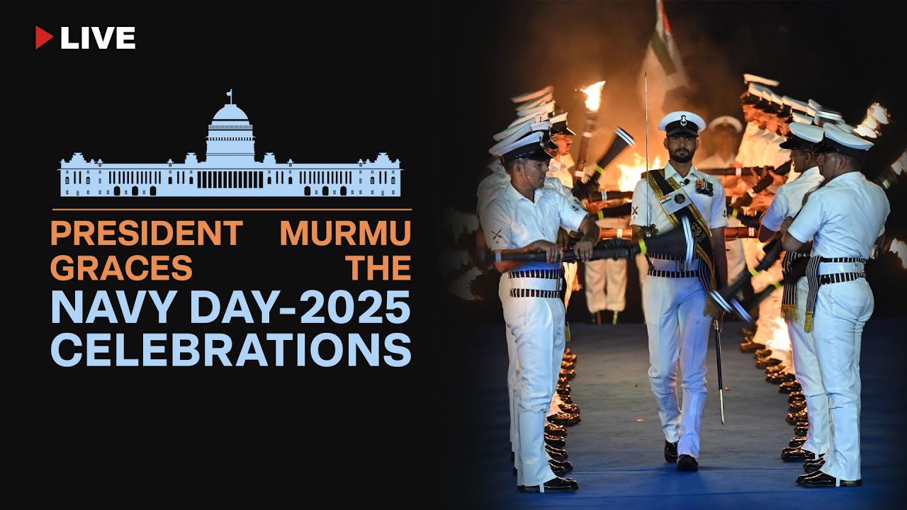 President Murmu graces the Navy Day-2025 celebrations and witnesses the ...