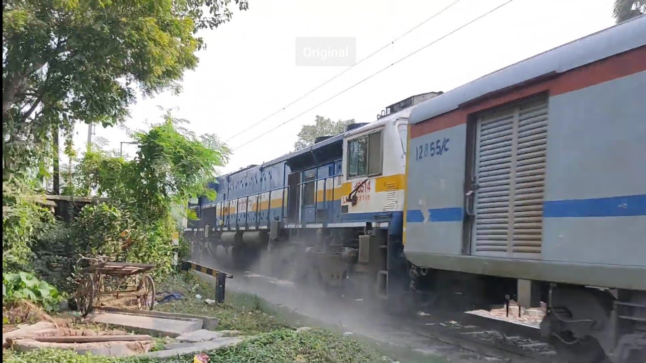 Gandhidham - Kamakhya Express (Lucknow WDP4D) || Sachiwalay Halt ...