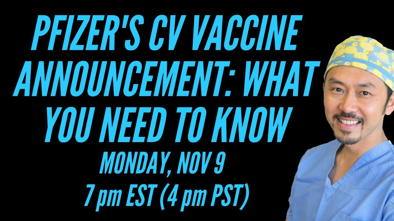PFIZER'S CORONAVIRUS VACCINE ANNOUNCEMENT - YouTube