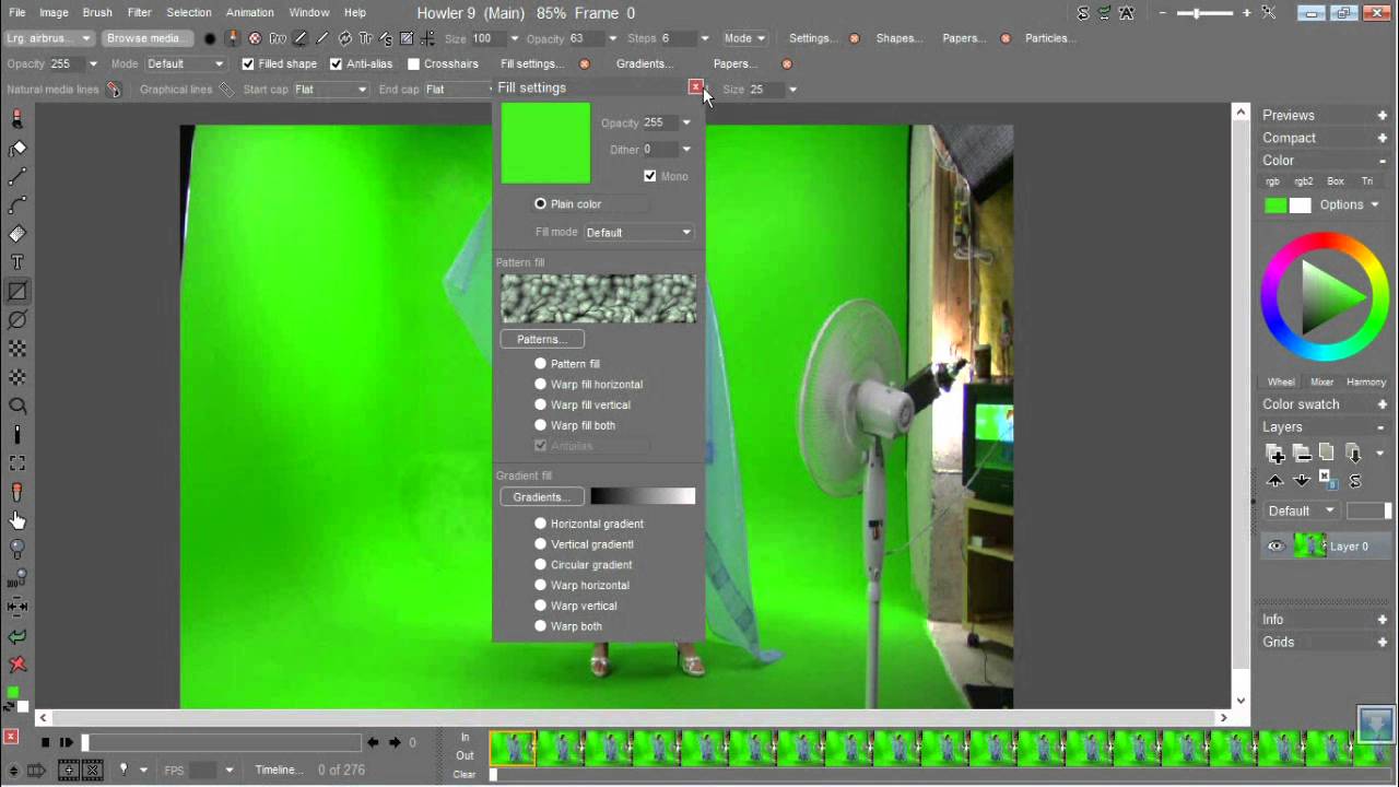 ALT + Rectangle Fill (or Oval fill) to repair multiple frames in video ...