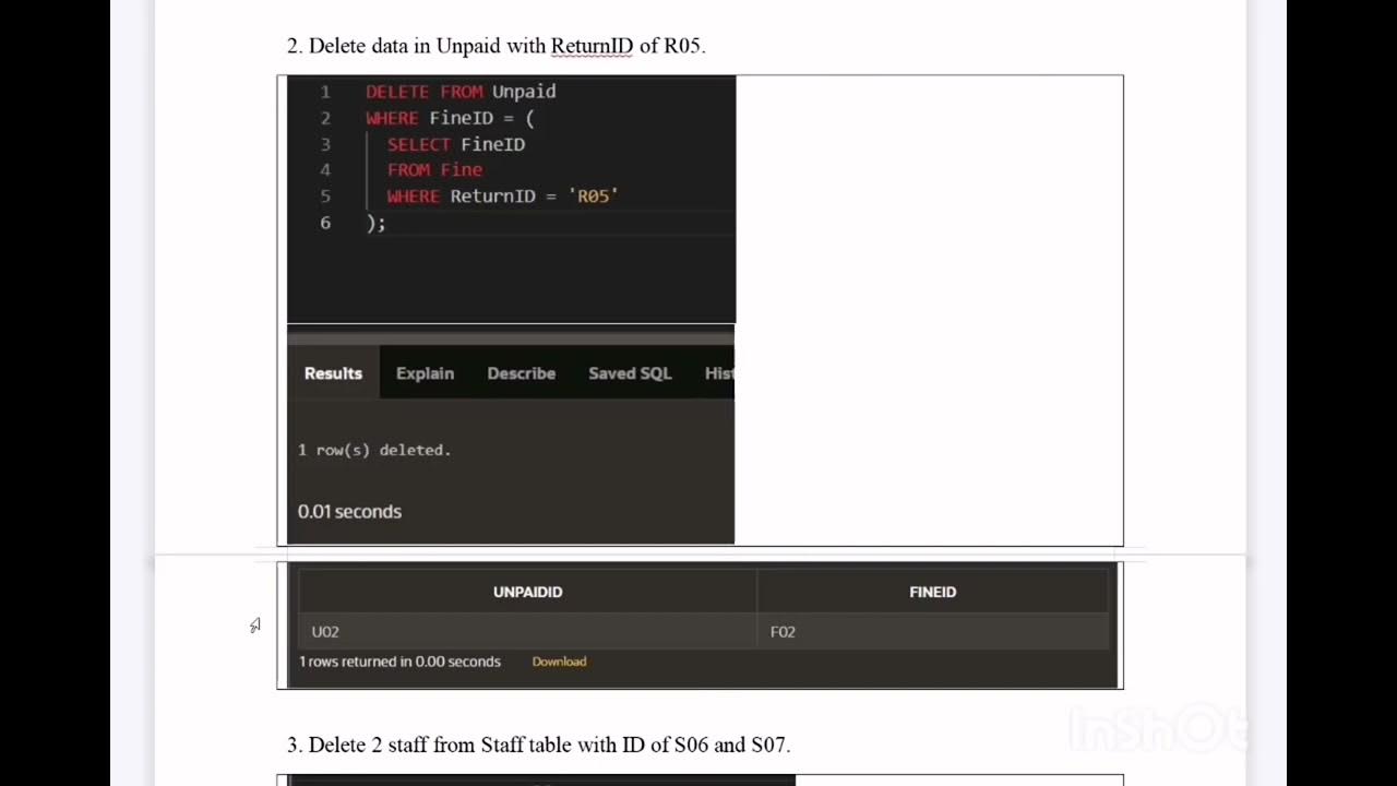 DATABASE FINAL PROJECT - YouTube