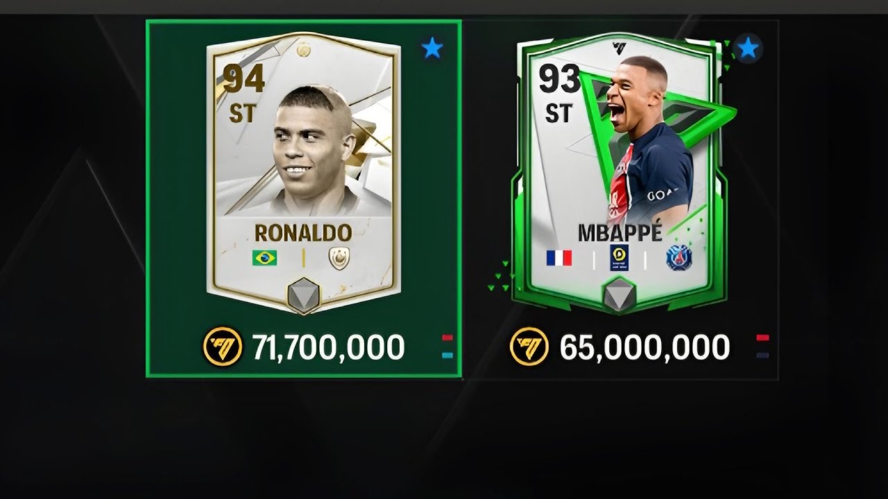 Ronaldo (R9) vs top 20 ST FC mobile cards - YouTube