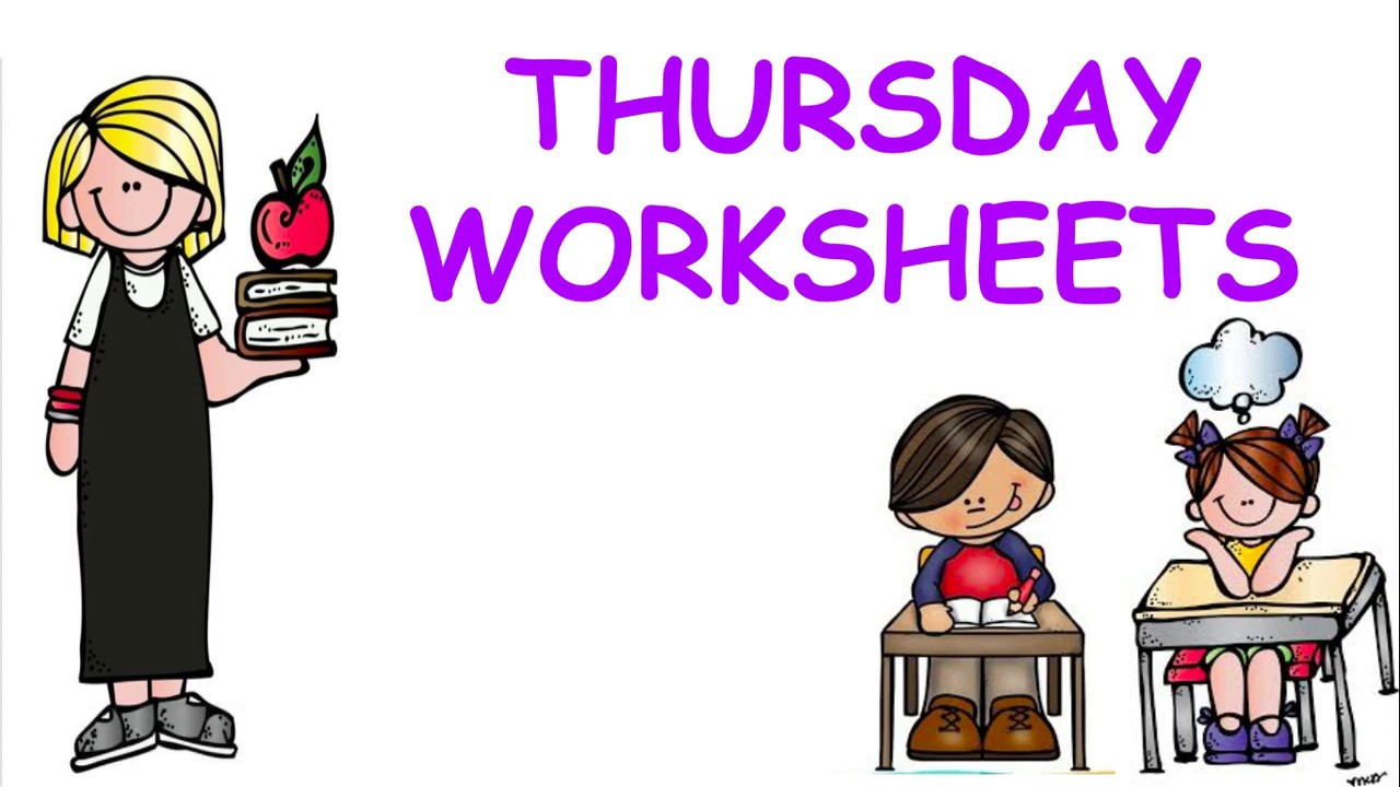 Thursday Worksheets-May 7th - YouTube