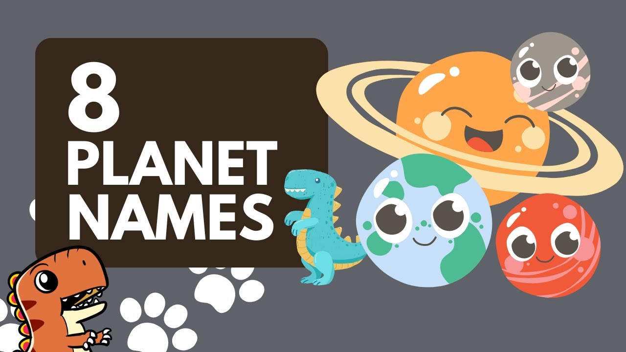 8 Planet Names in English for Kids to Learn - Educational Video - YouTube