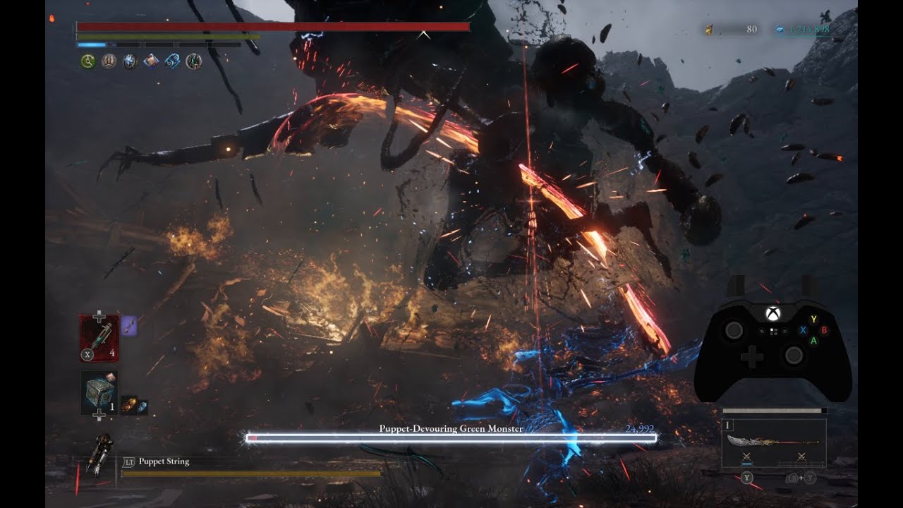 Lies of P - Azure Dragon Crescent Glaive - Green Monster of the Swamp ...