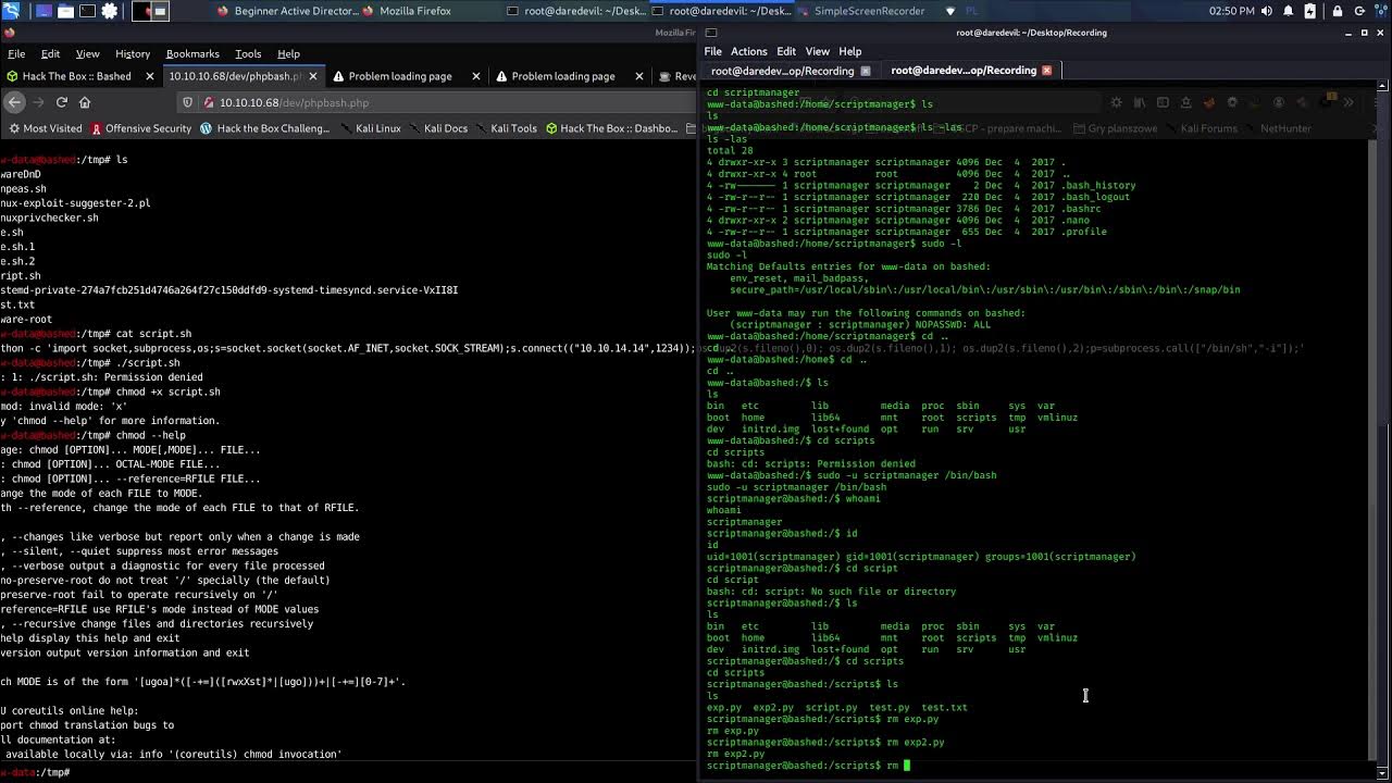 Path to OSCP: HtB: Bashed - walkthrough without metasploit - YouTube