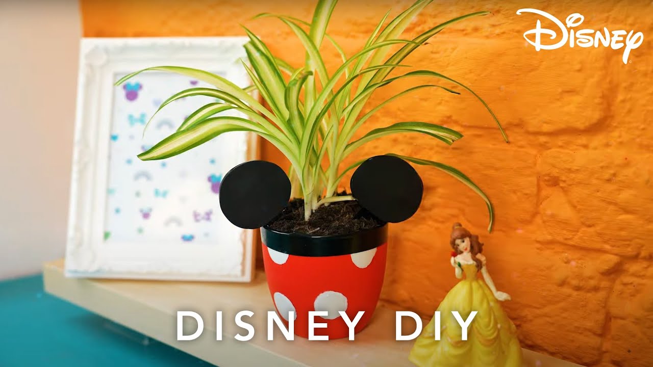 Minnie Mouse Planter | Disney DIY | Disney UK - YouTube