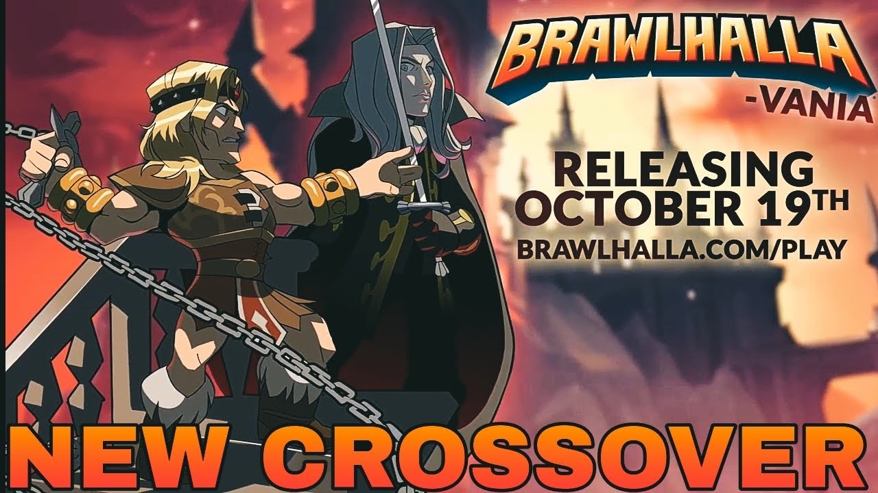 BRAWLHALLA X CASTLEVANIA REVEAL TRAILER SIMON BELMONT AND ALUCARD ...