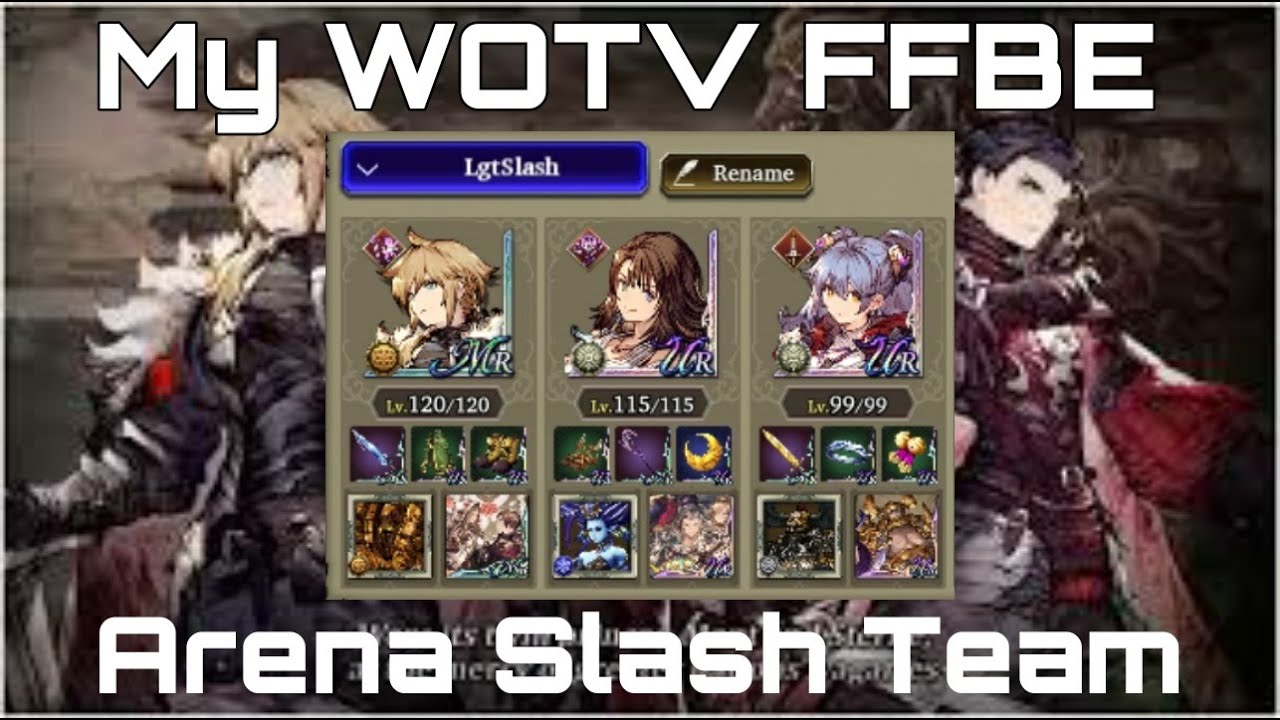 WOTV Arena - Light Slash - Mont/Yuna/Elsie - Slash up Map - YouTube