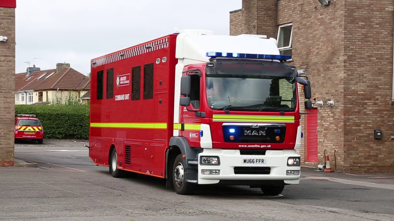 Brand new - Avon Fire and Rescue Command unit - YouTube
