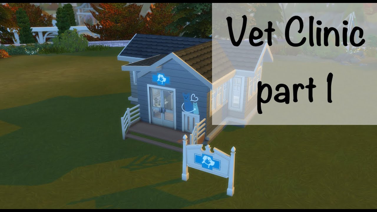 Vet Clinic (Part 1) ~ Sims 4 ~ Speed Build - YouTube