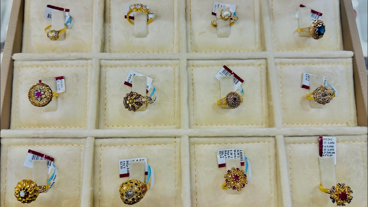 21krt new rings Dubai rings Turkish designs rings bangles gold earrings ...