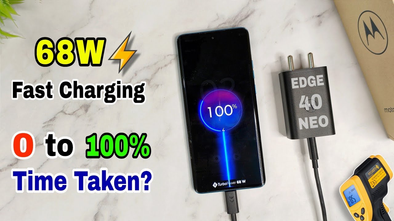 Moto Edge 40 Neo Charging Test | Motorola edge 40 neo battery charging ...