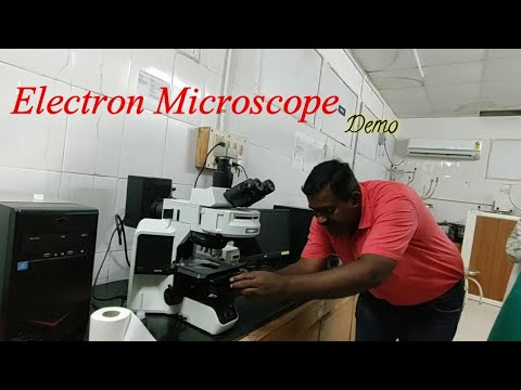 Electronic Microscope Demo | Dark field | Bright field | Fluorescence microscope | In TELUGU ...