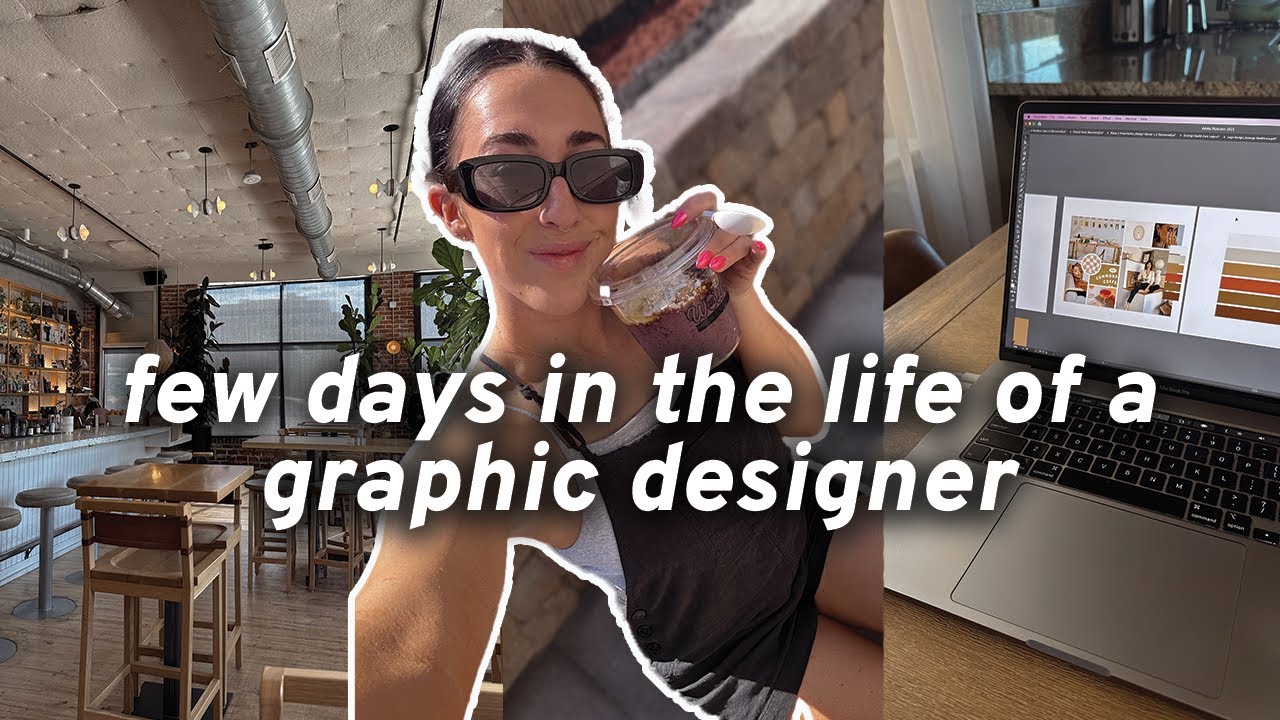 DAY IN THE LIFE OF A GRAPHIC DESIGNER | client logo designs and summer ...