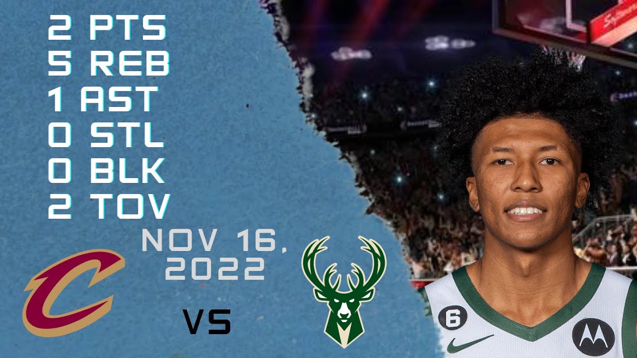 MarJon Beauchamp Highlights 16-11-2022 BUCKS vs CAVALIERS NBA REGULAR ...