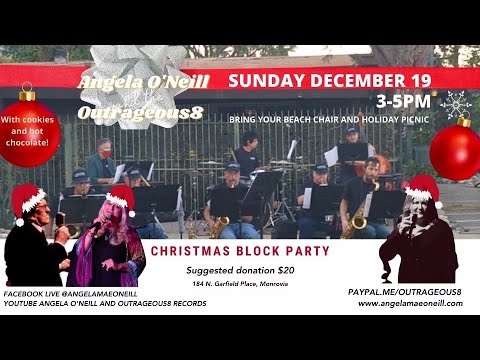 Big Band Holiday Block Party in Monrovia, Los Angeles. Angela O'Neill ...