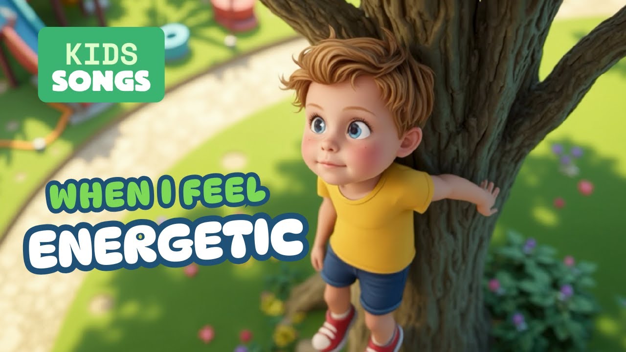 When I Feel Energetic | Learning Emotions Song | Nursery Rhymes & Kids ...