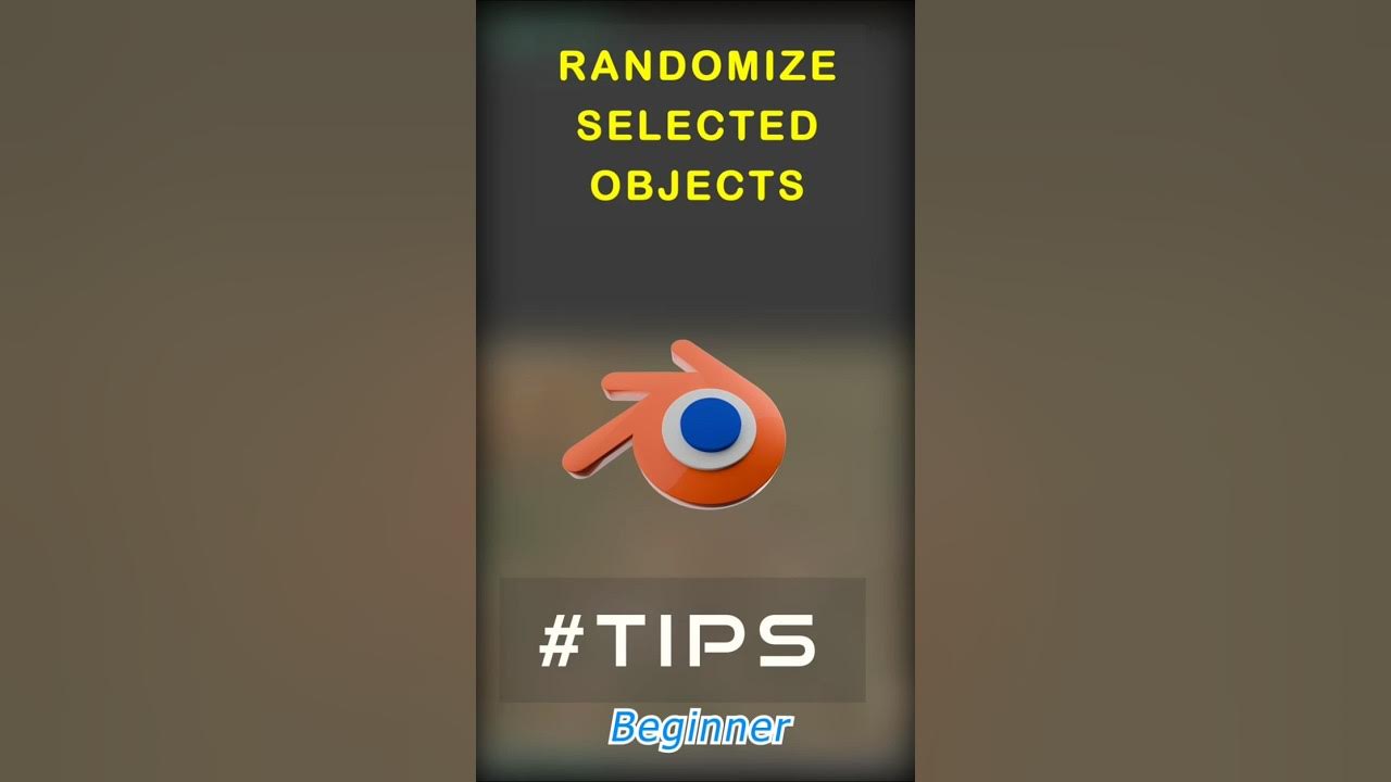 #Blendertips (தமிழ்) Randomize Objects #blendertutorial blender quick way selected randomize ...