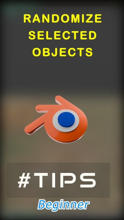 #Blendertips (தமிழ்) Randomize Objects #blendertutorial blender quick way selected randomize ...