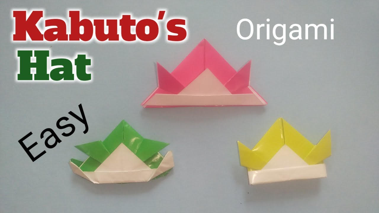 Kabuto origami - easy simple - Beginner #origamipaper #origamitutorial ...