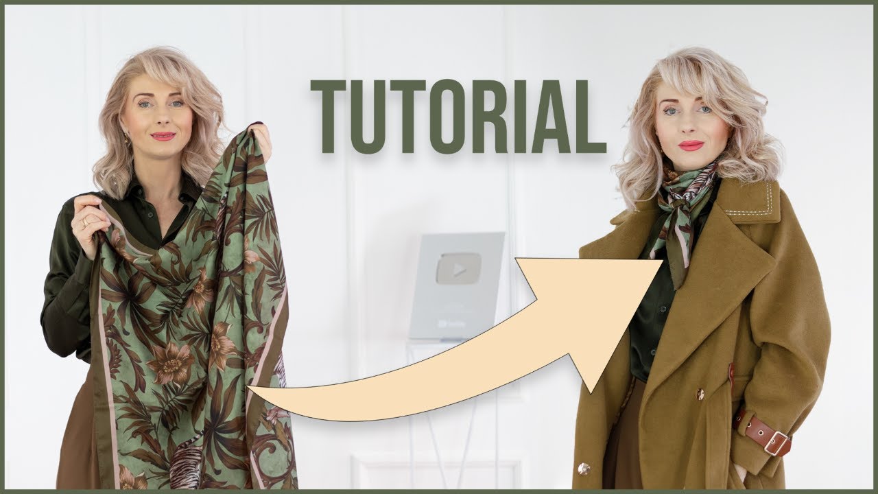 Einfaches und Stilvolles Seidentuch-Binden: Schnelles DIY Tutorial ...