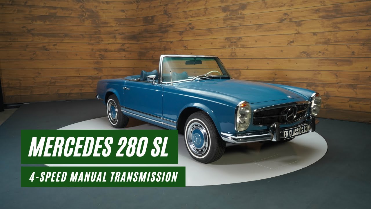 Mercedes Benz 280 SL | Restored | History known | Manual transmission | 1968 -VIDEO- ERclassics ...