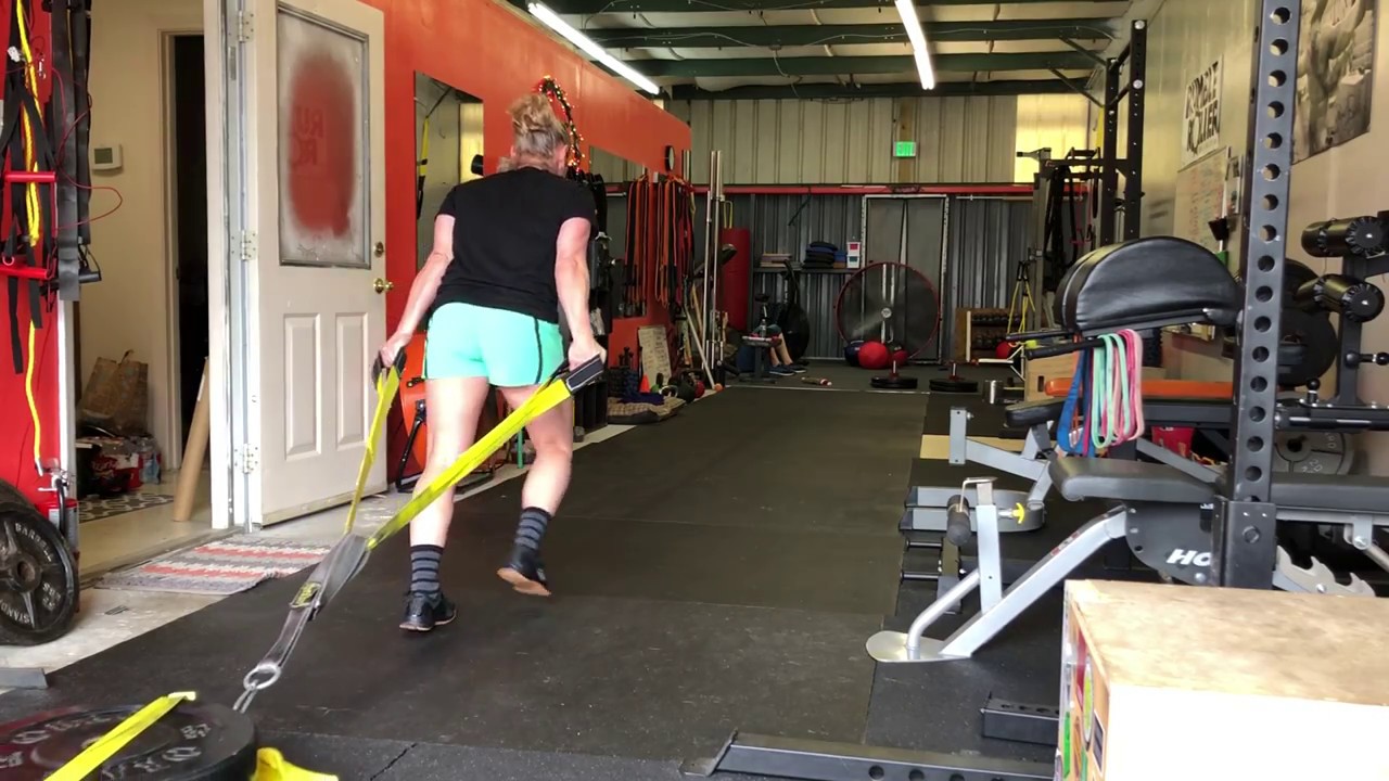 Drags w/Spud Inc Sled & Farmer Walks w/Titan Handles - YouTube