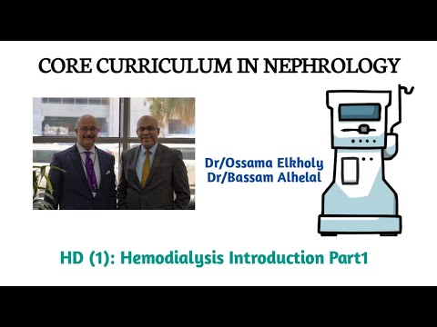 HD (1): Hemodialysis introduction part1 Dr/Ossama Elkholy - YouTube