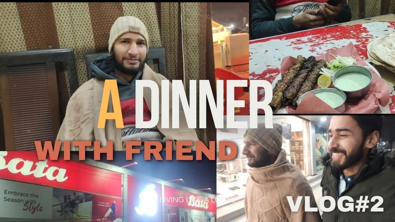 Dinner with friend 😊|| My First Vlog on YouTube 🤣😉|| Junaid Jamshaid vlogs ️|| - YouTube