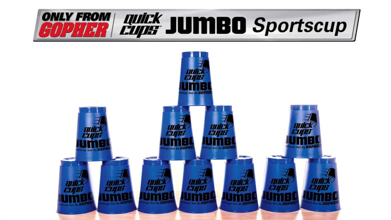 Jumbo Sports Cup Stacking Set - YouTube