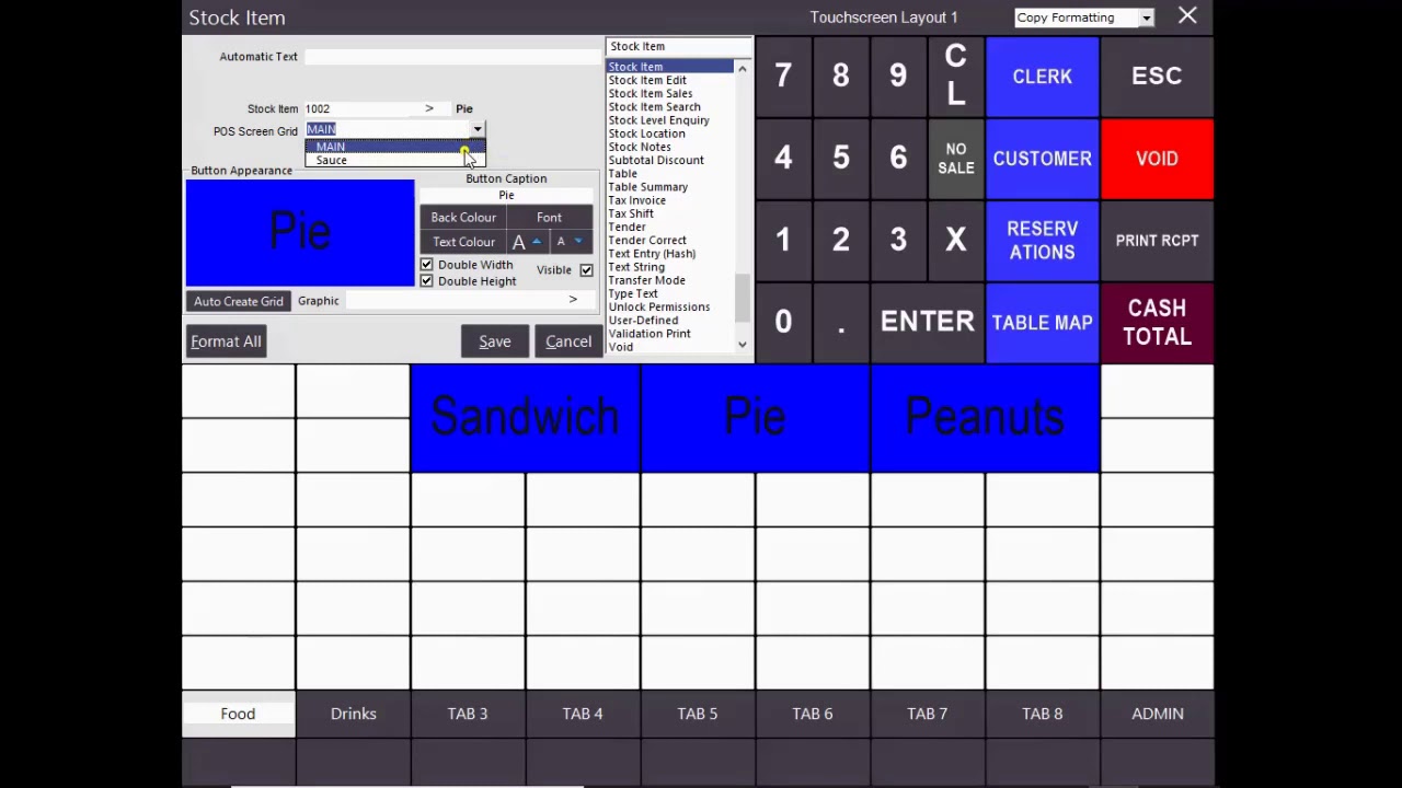 How to create a fixed and floating grid in IdealPOS. - YouTube