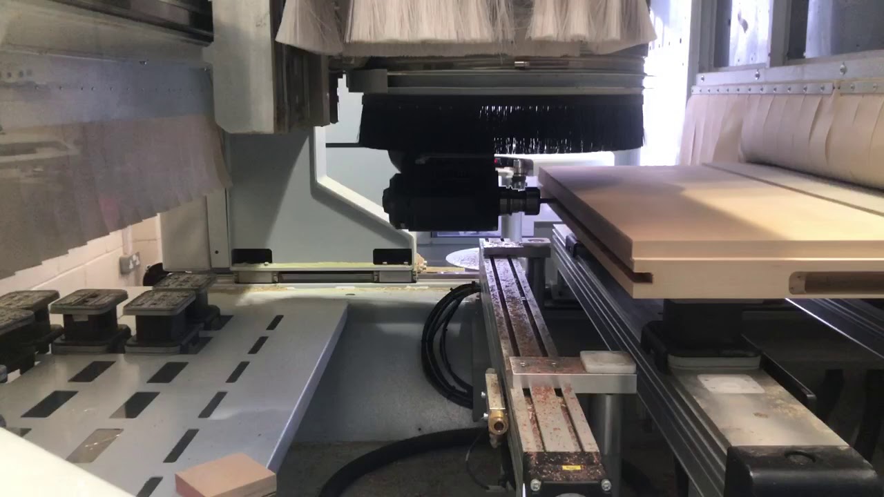 Homag CNC Fire Door Full Machining - YouTube