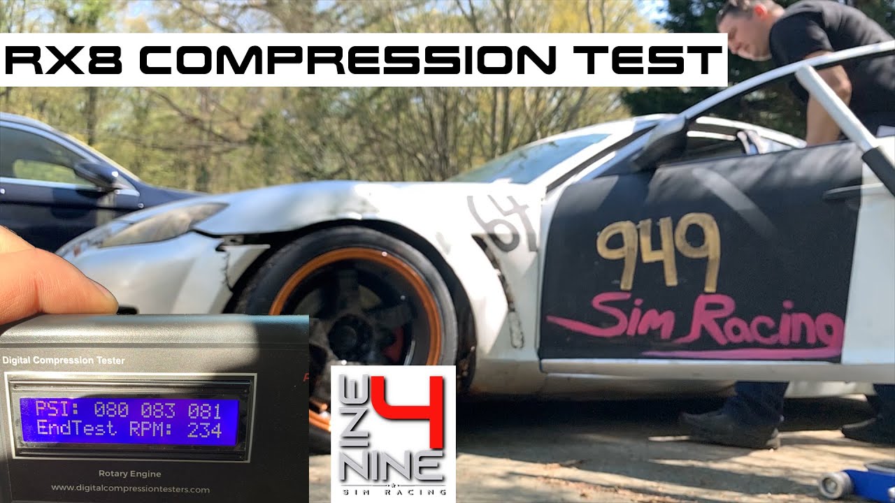 Mazda RX8 Race Car Compression test - YouTube