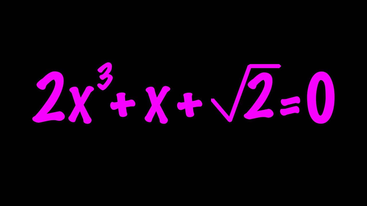 99% People CAN'T Solve This | Solving a Really Nice Cubic Equation with ...