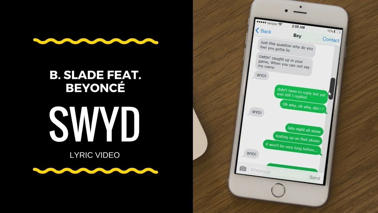 B. Slade feat. Beyoncé - SWYD (Lyric Video) - YouTube